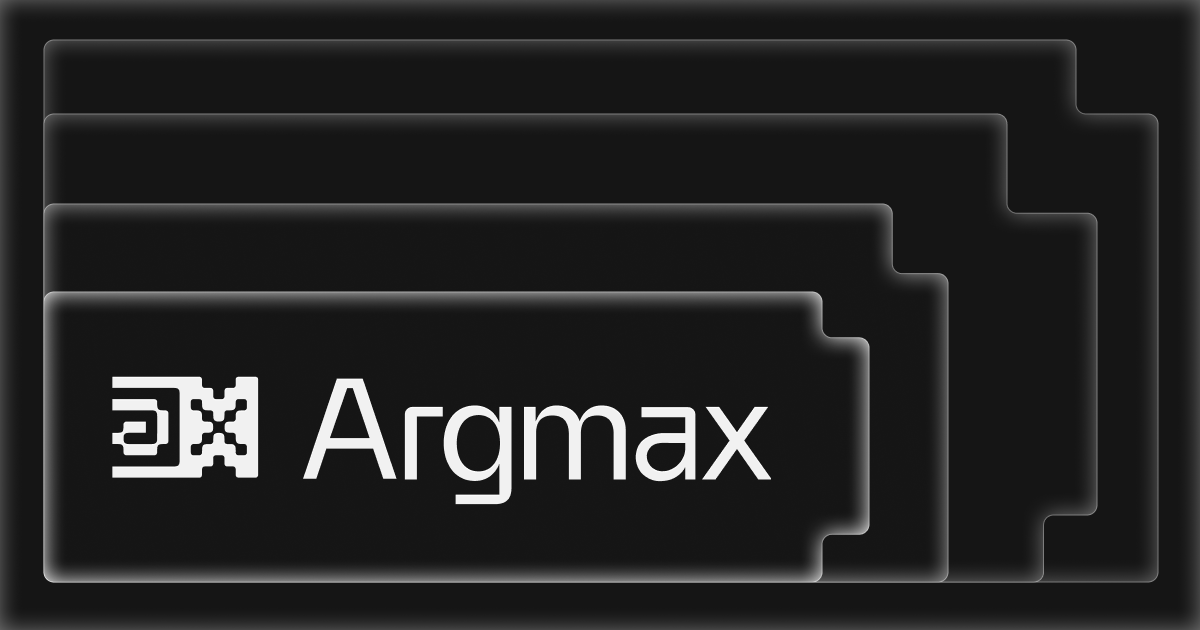 Models | Argmax - Foundation Models On Device